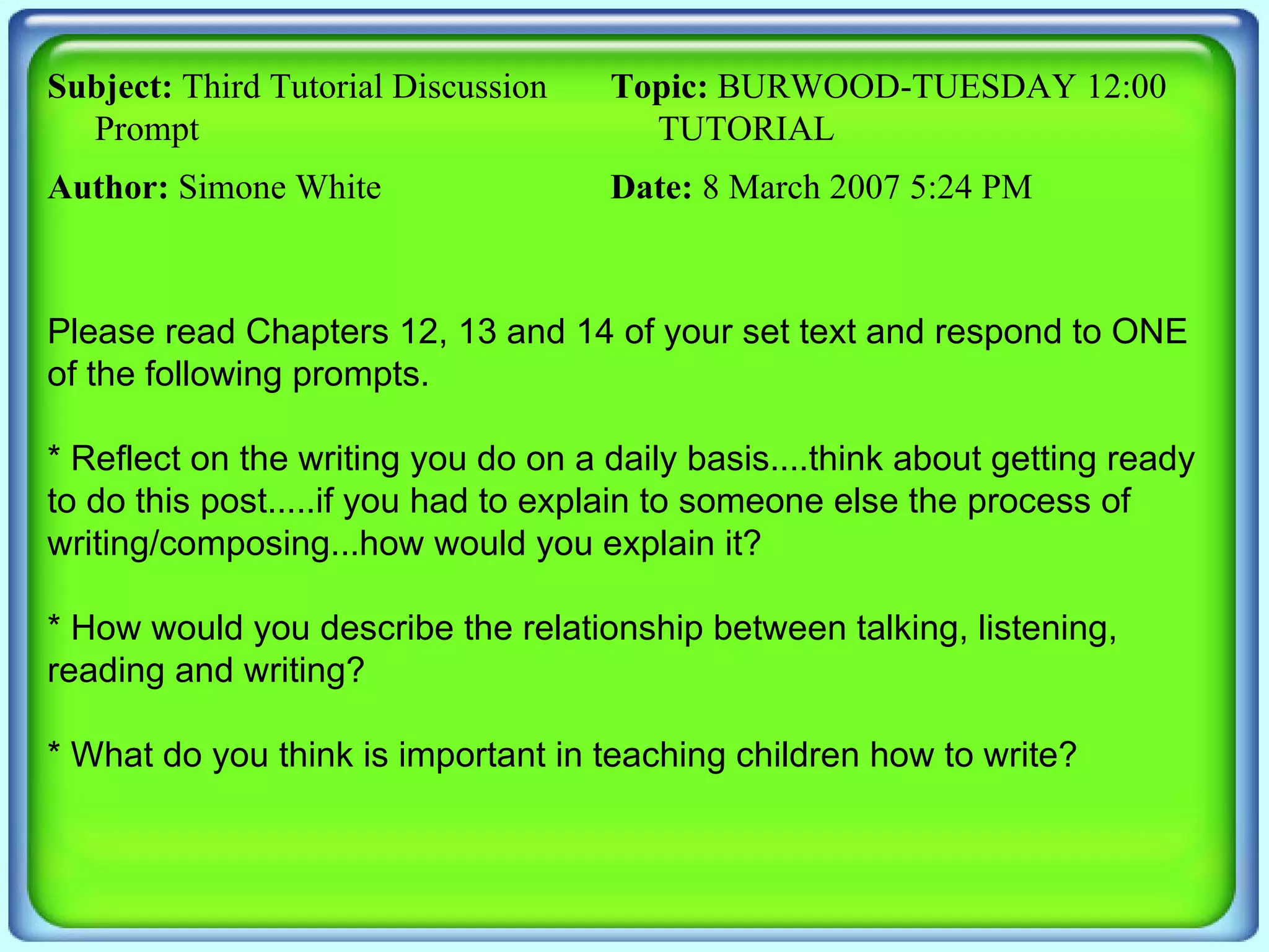 Prompts Powerpoint | PPT