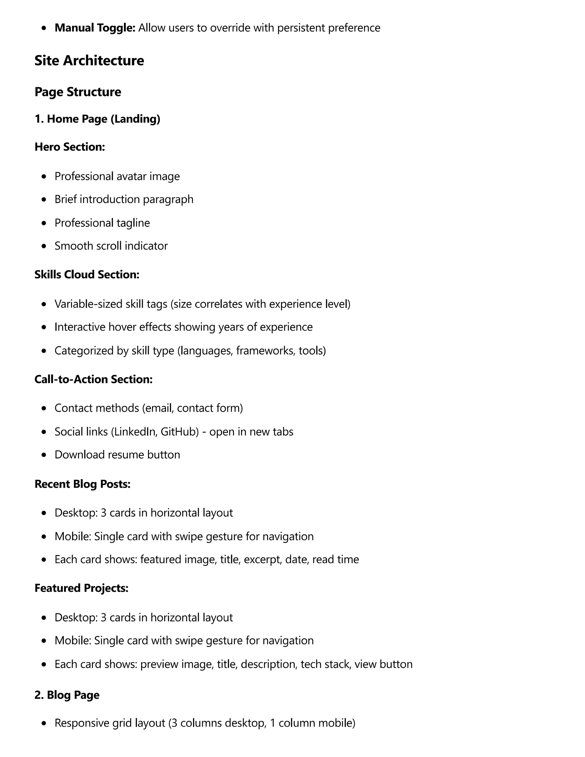 Master Prompt to generate Project Specifications | PDF