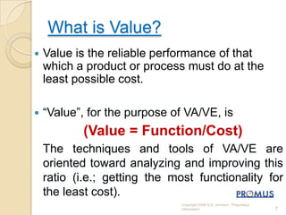 Business Success Through VA/VE | PPT