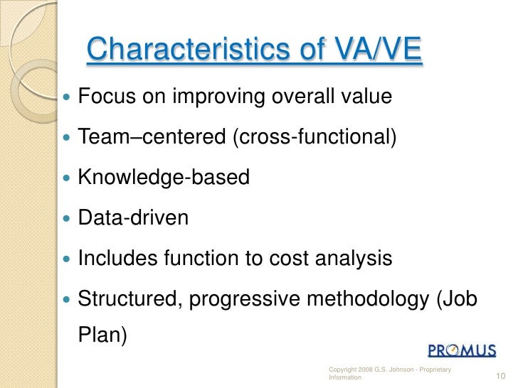 Business Success Through VA/VE