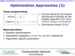 Efficient Planning and Offline Routing Approaches for IP Networks | PPT