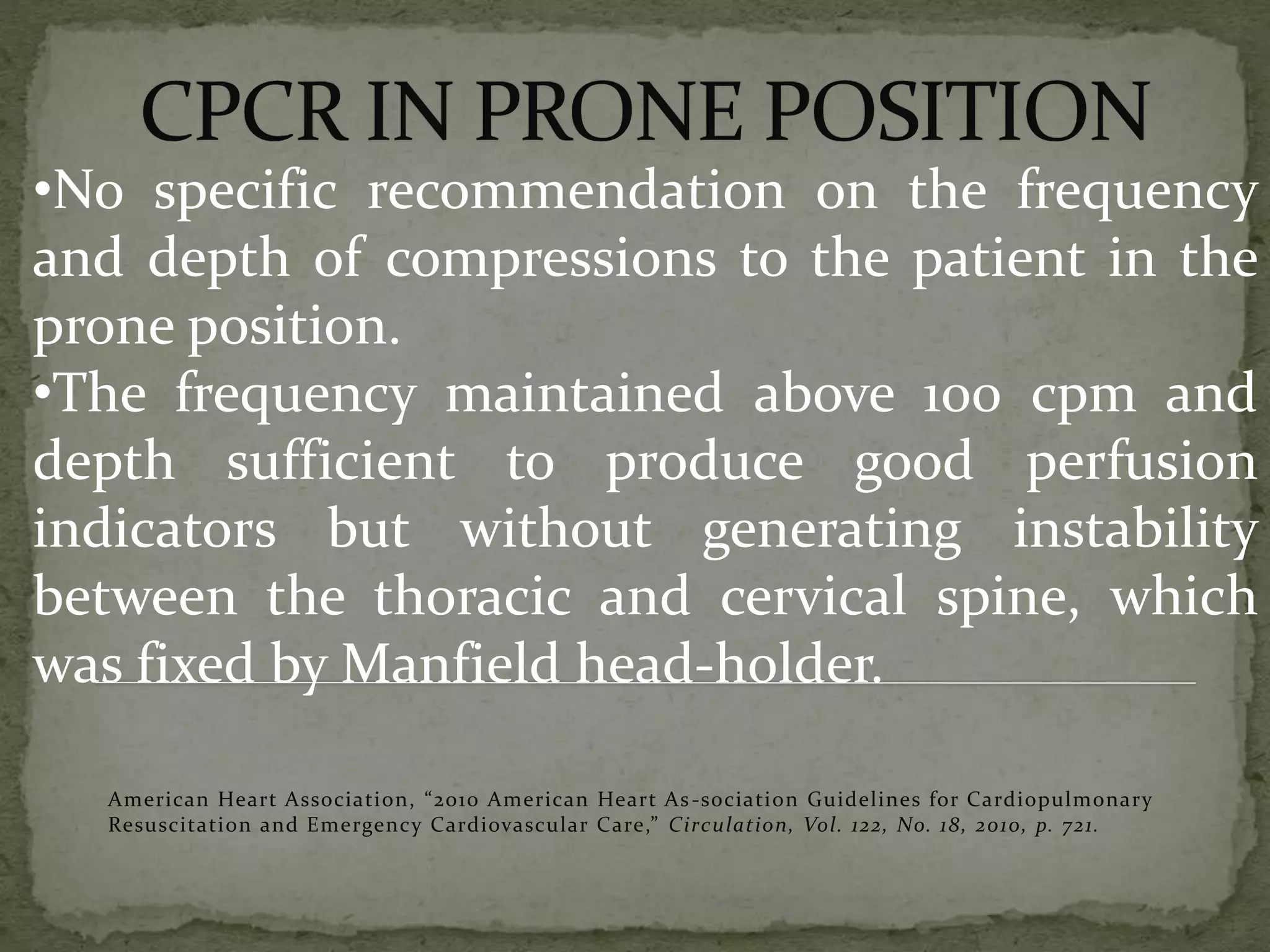 Prone cpcr | PPTX