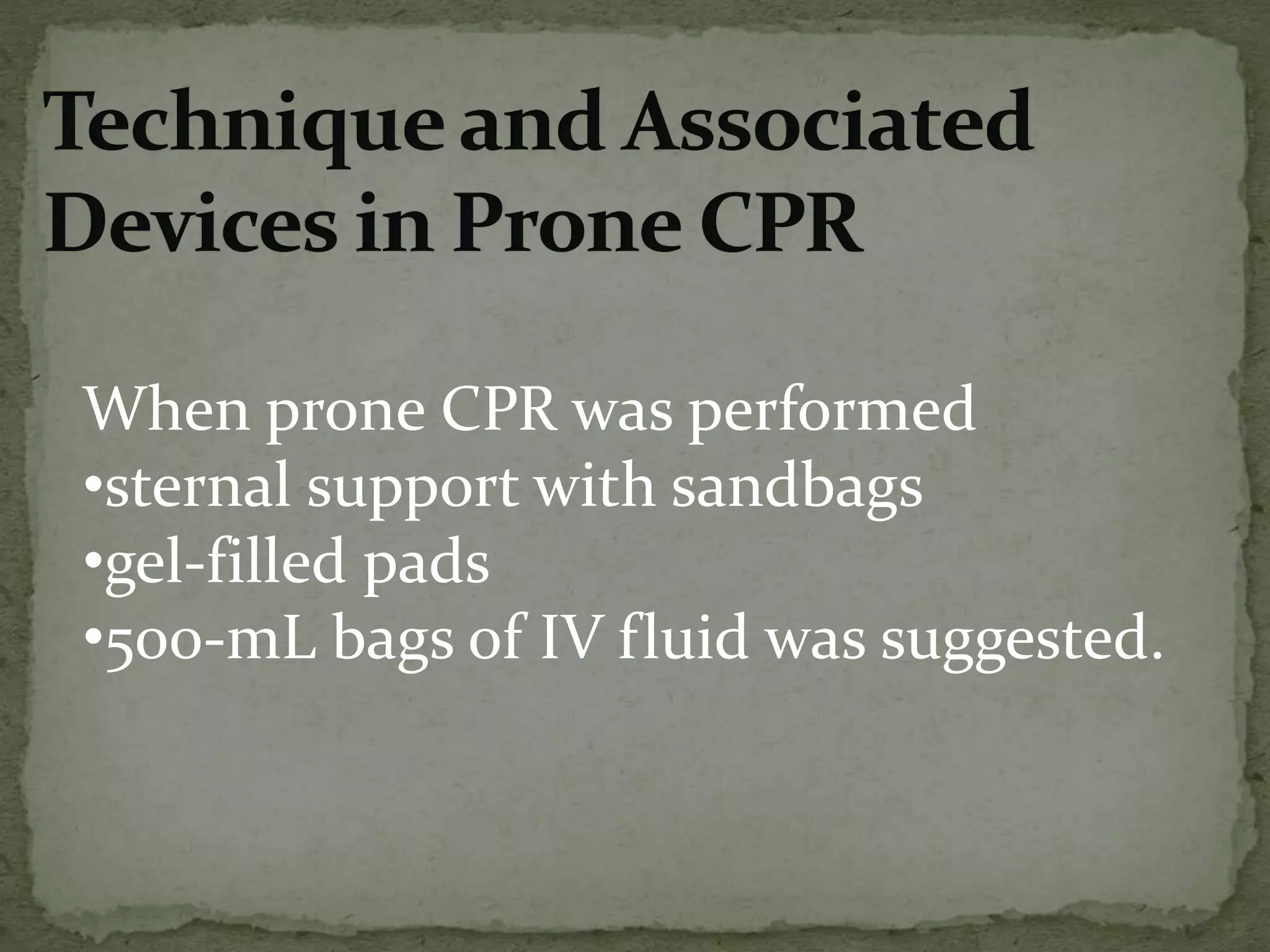 Prone cpcr | PPTX