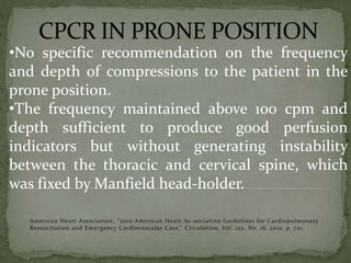 Prone cpcr | PPTX | First Aid | Injuries
