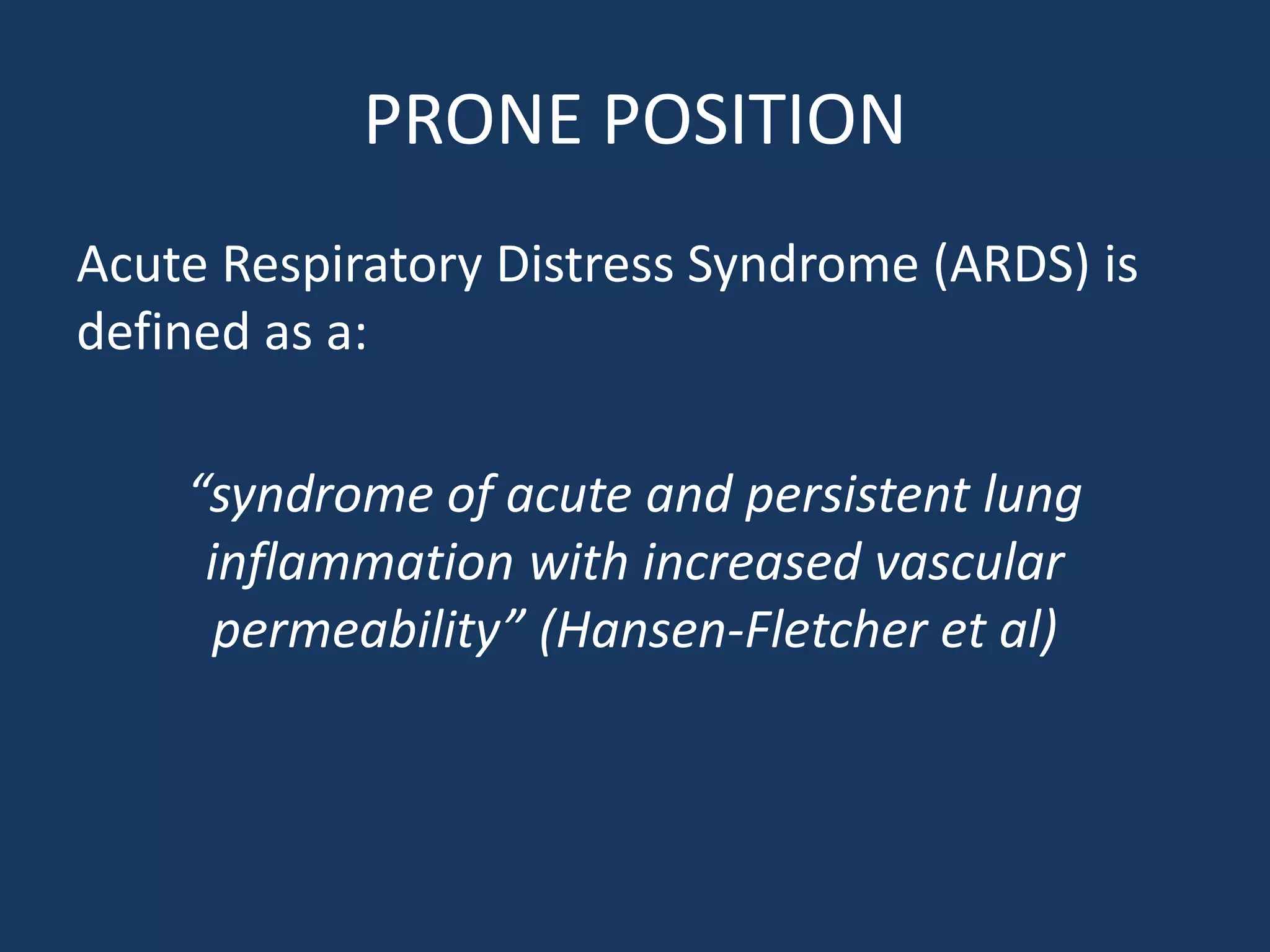 Prone Position | PPTX