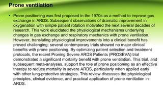 PRONE POSITION ventilation in critical care | PPTX