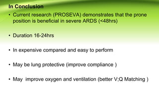 PRONE POSITION ventilation in critical care | PPTX