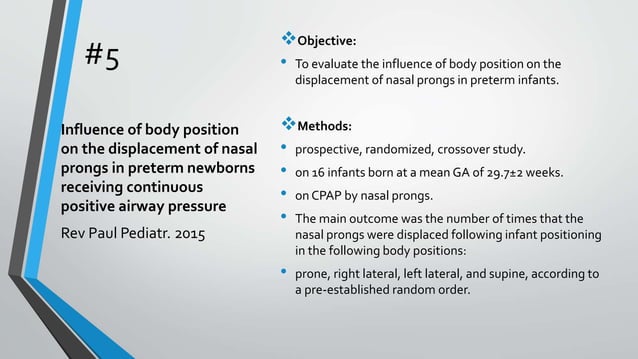 Evidences about Prone position in neonate | PPTX