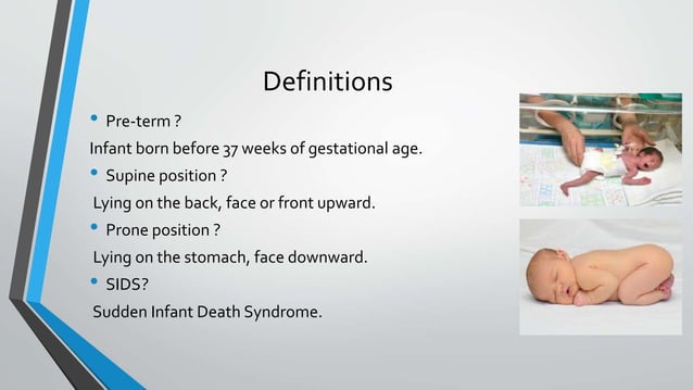 Evidences about Prone position in neonate | PPT