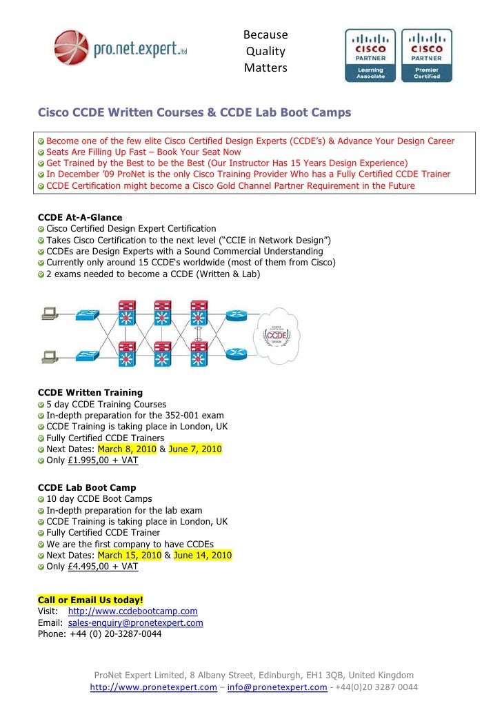 Pronetexpert Cisco Ccde Bootcamp Training Courses Pronetexpert Cisco Ccde Bootcamp Training Courses