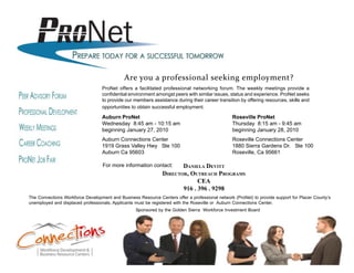 Pronet Flyer | PDF | Job Fairs | Job Search