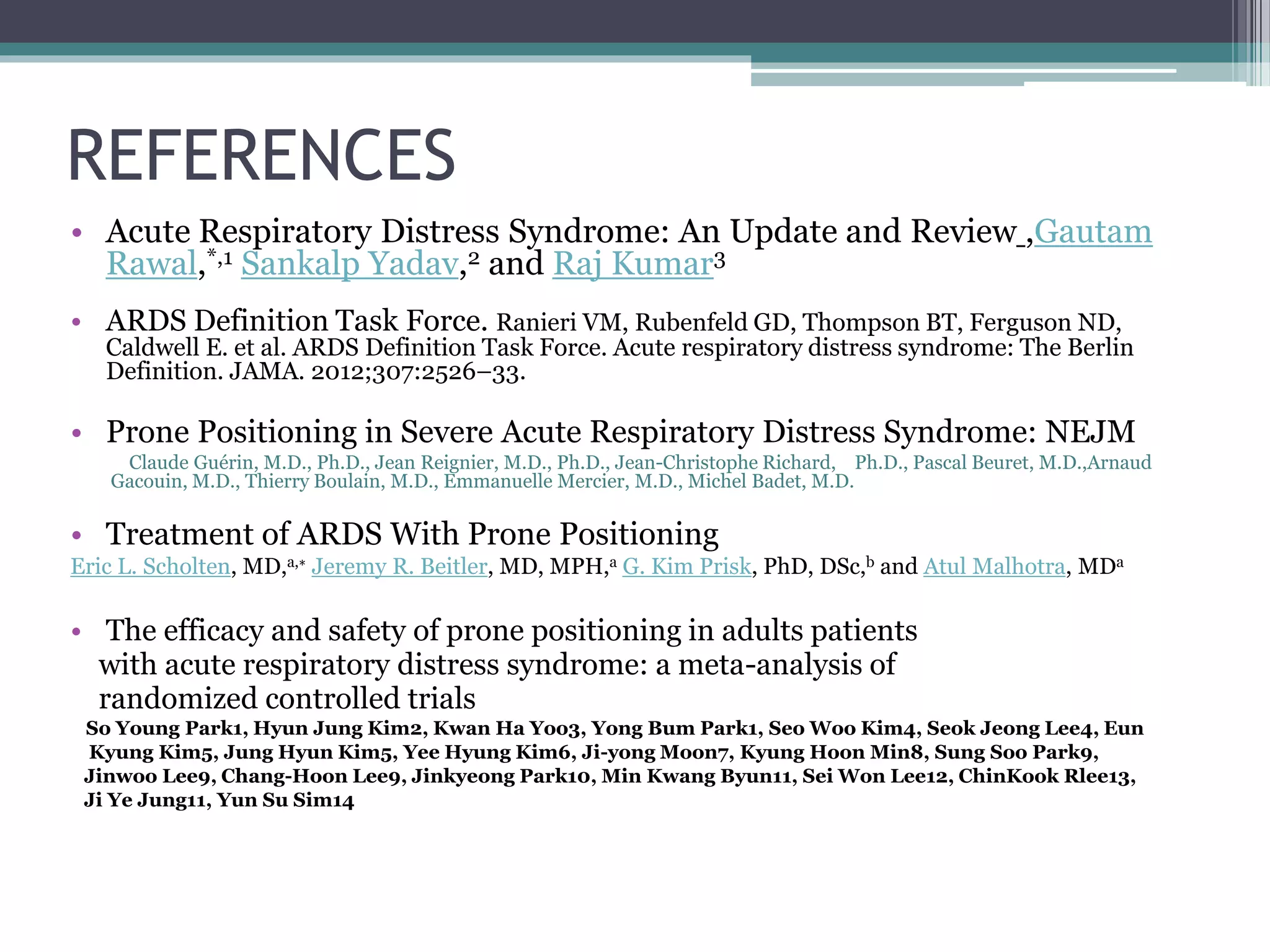 Prone ventilation | PPTX