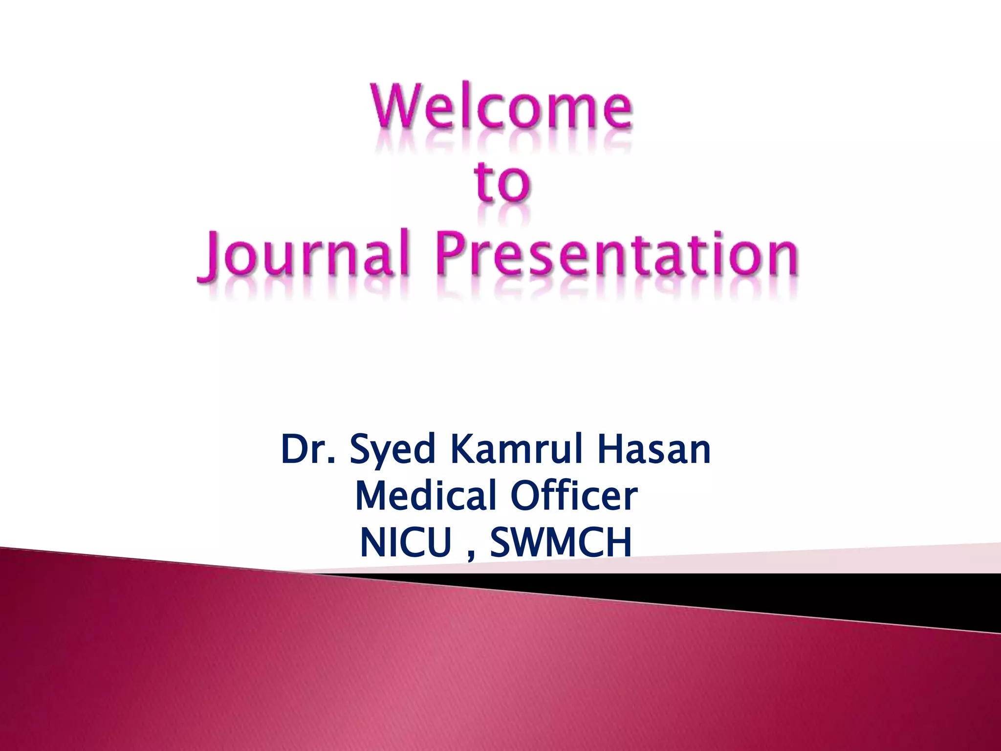 Impact of Positioning on Neonate with Respiratory Distress: Supine Vs ...