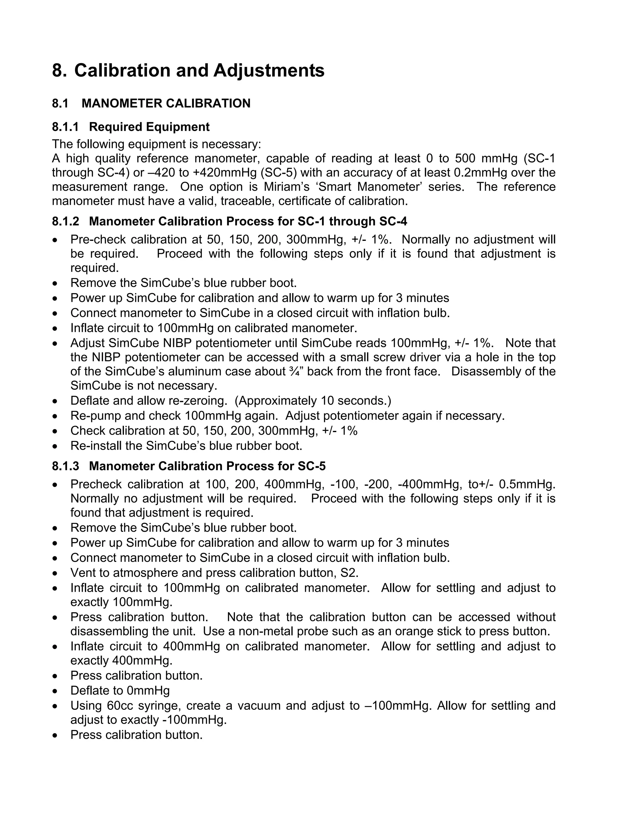 NIBP Simulator Service Manual | PDF | Heart and Cardiovascular Diseases ...