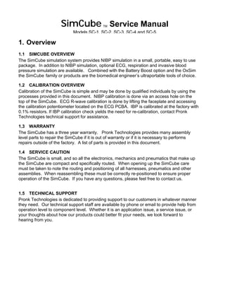 NIBP Simulator Service Manual | PDF | Heart and Cardiovascular Diseases | Diseases and Conditions