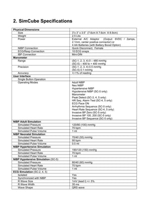 NIBP Simulator Service Manual | PDF | Heart and Cardiovascular Diseases ...