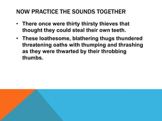 Pron mini lesson 1: "th" and "i" sounds | PPTX