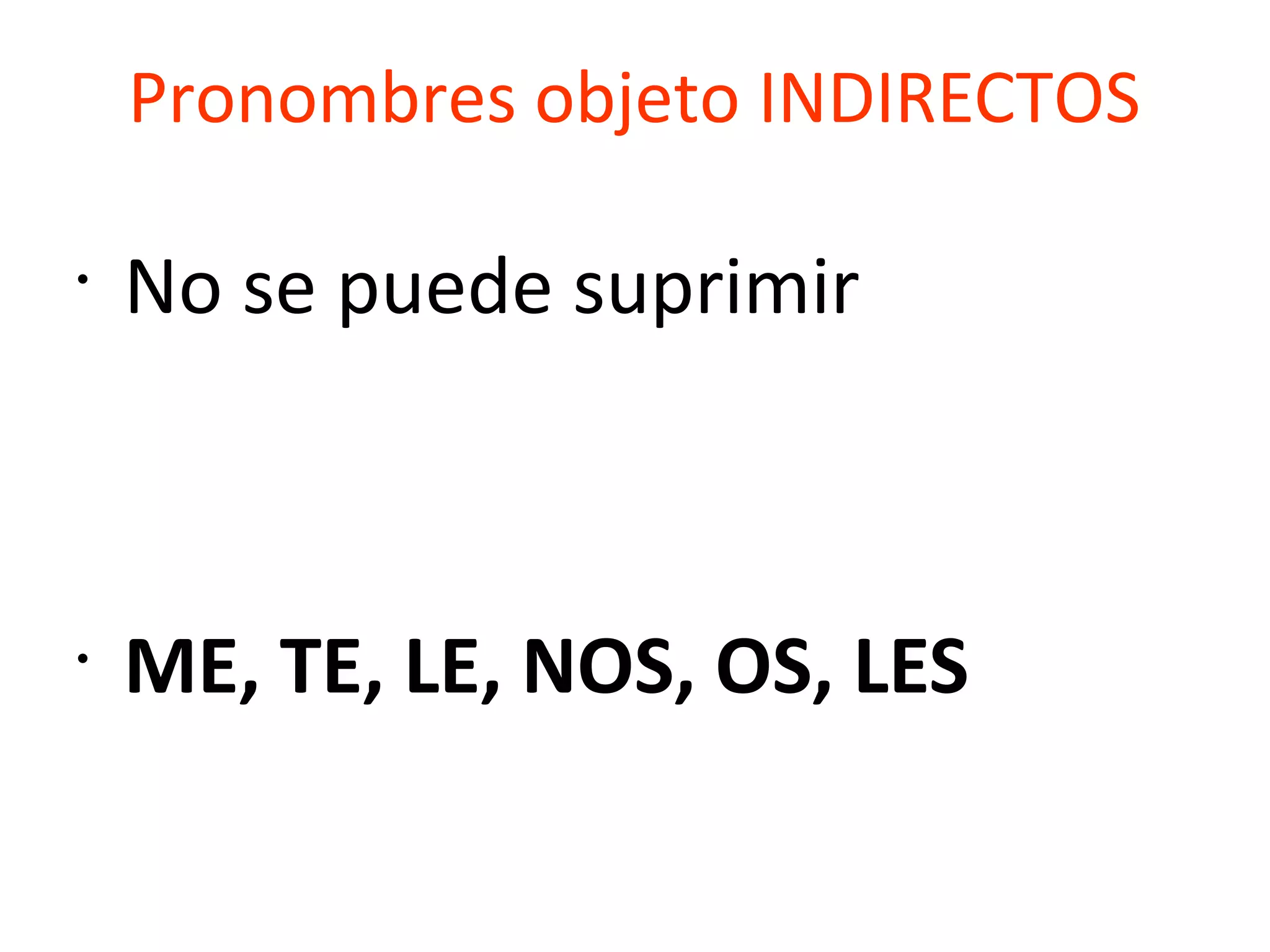 Pronombres objeto directo indirecto | ODP