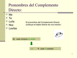 Pronombres de complemento_directo_e_indirecto | PPT