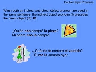 Pronombres de complementos d.y ind.double | PPT
