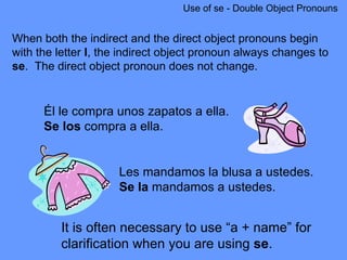 Pronombres de complementos d.y ind.double | PPT