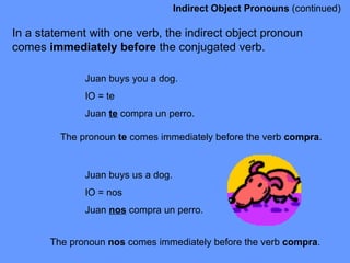 Pronombres de complementos indirectos | PPT