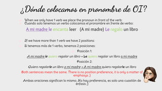Pronombres de OD y OI en español - niveles A2-B1.pptx