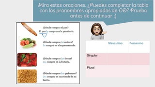 Pronombres de OD y OI en español - niveles A2-B1.pptx