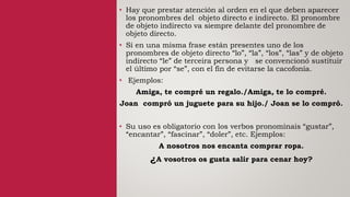 Pronombres objeto directo_indirecto | PPTX