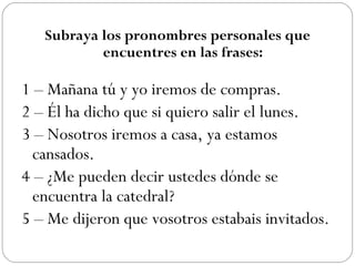 Pronombres personales | PPT