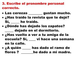 Pronombres practica | PPTX