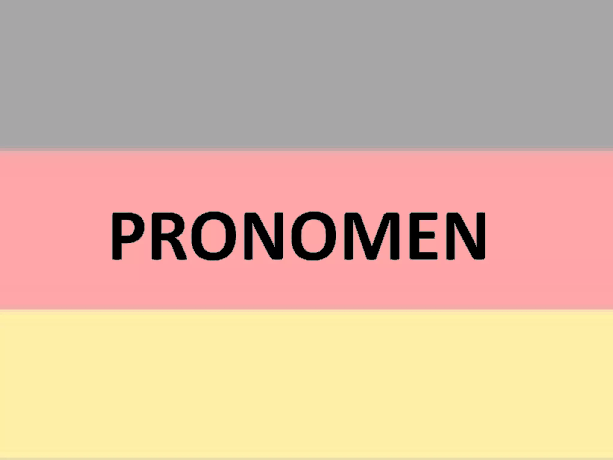 Pronomen | PPT