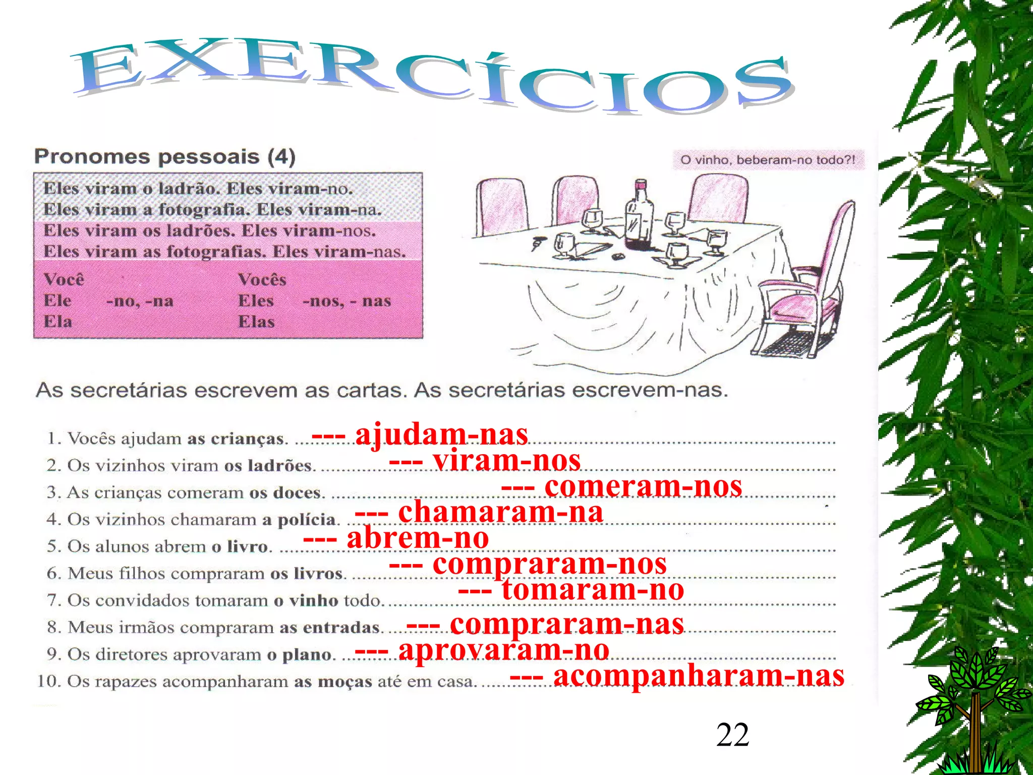 Pronomes pessoais obliquos | PPT