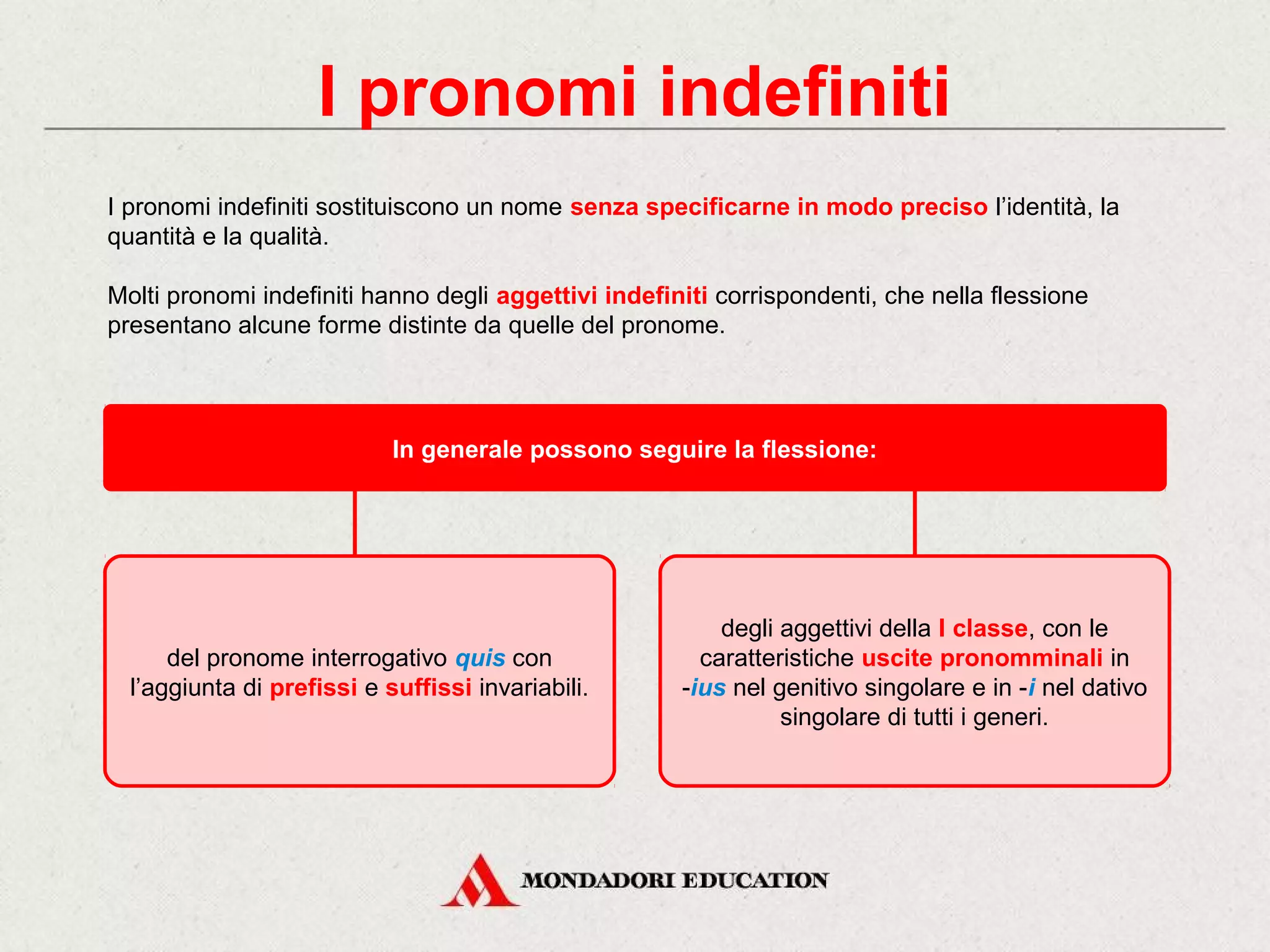 Pronomi indefiniti | PPT