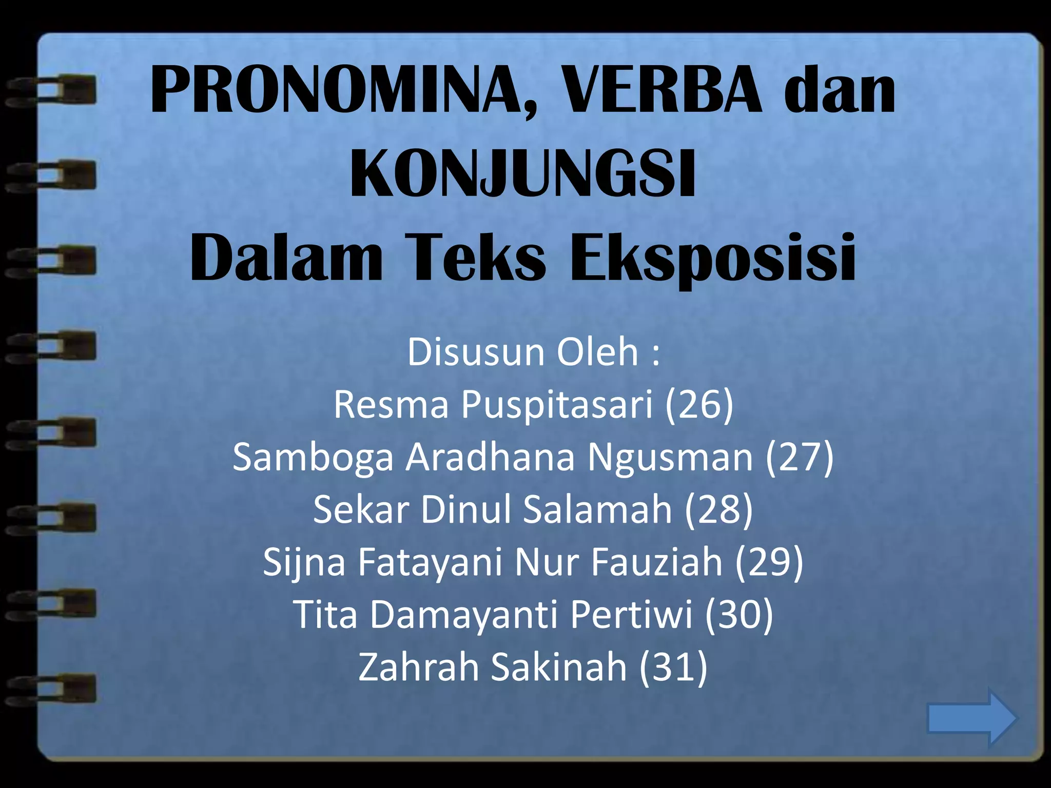 Pronomina,Verba, & Konjungsi | PPTX