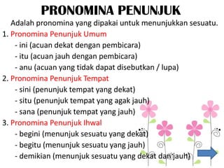 Pronomina,Verba, & Konjungsi | PPTX