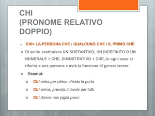 Pronomi relativi int2 | PPTX