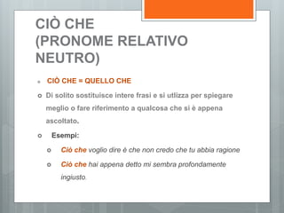 Pronomi relativi int2 | PPT