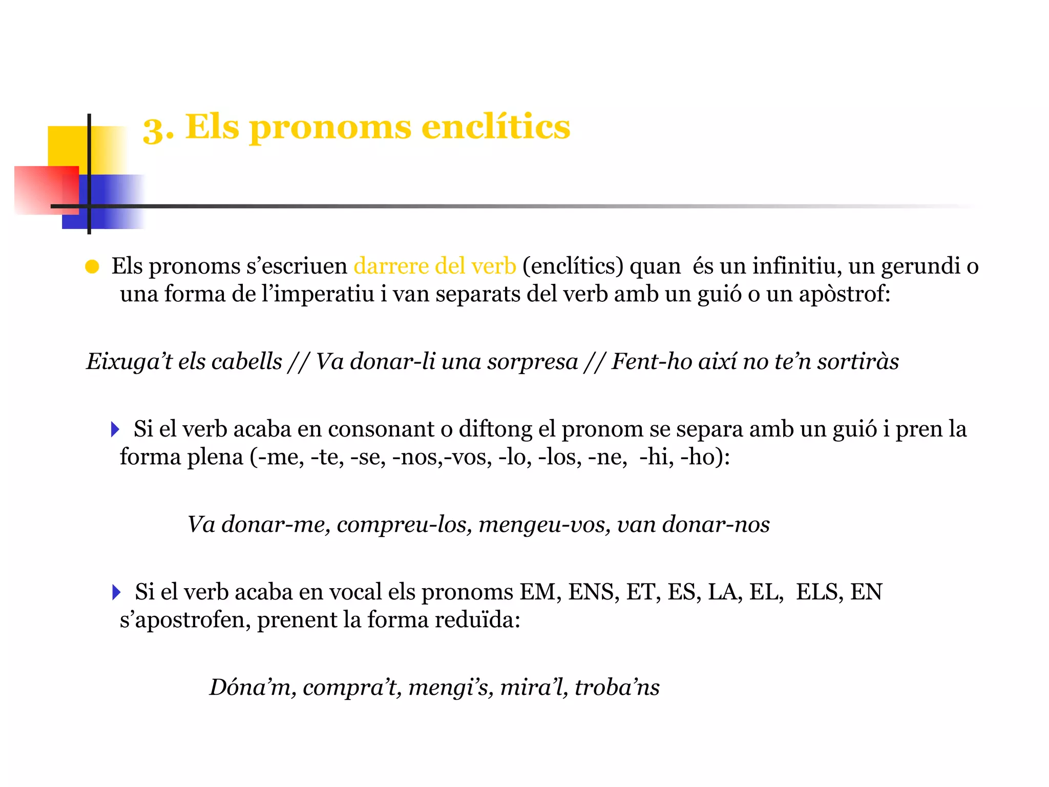 Pronoms febles | PPT