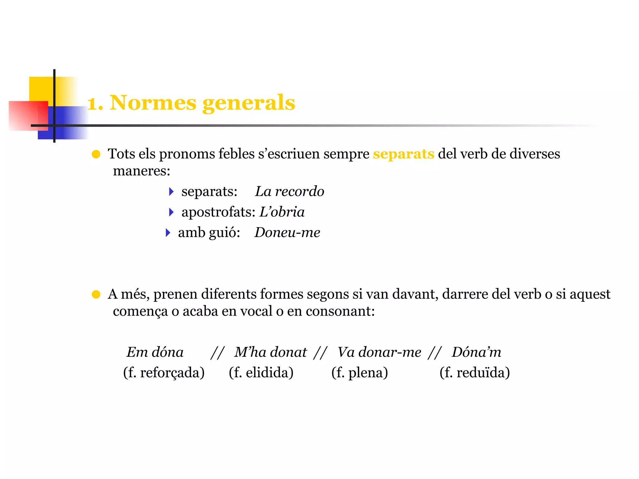 Pronoms febles | PPT