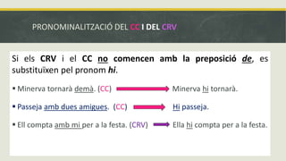 Pronoms febles cc i crv | PPT