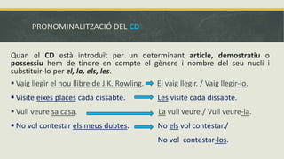 Pronoms febles cd | PPTX