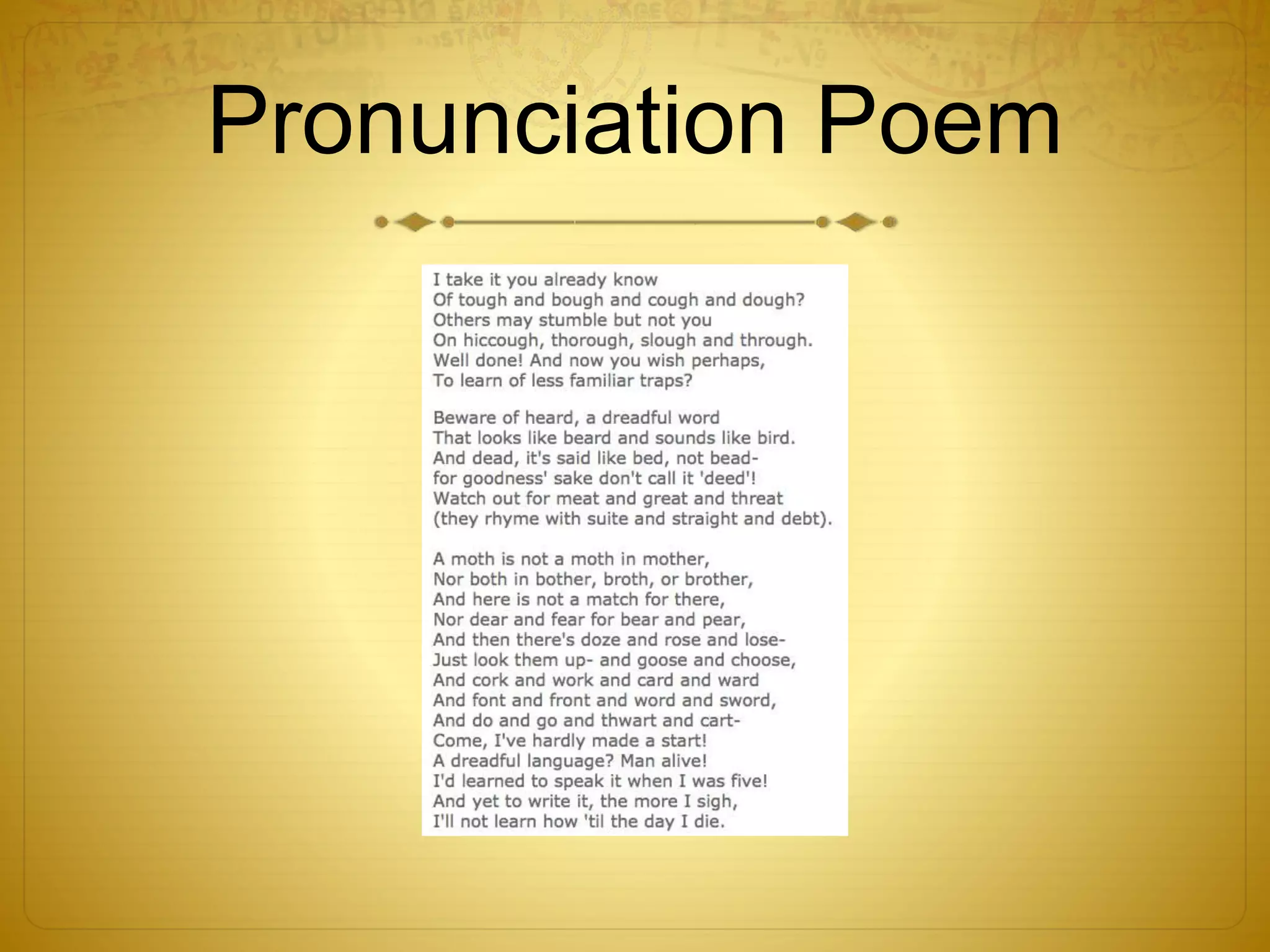 English Pronounciation | PPTX