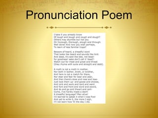 English Pronounciation | PPTX