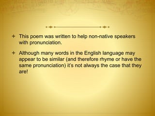 English Pronounciation | PPTX