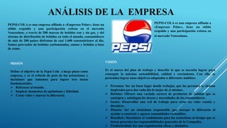Pronosticos de ventas pessi cola | PPTX