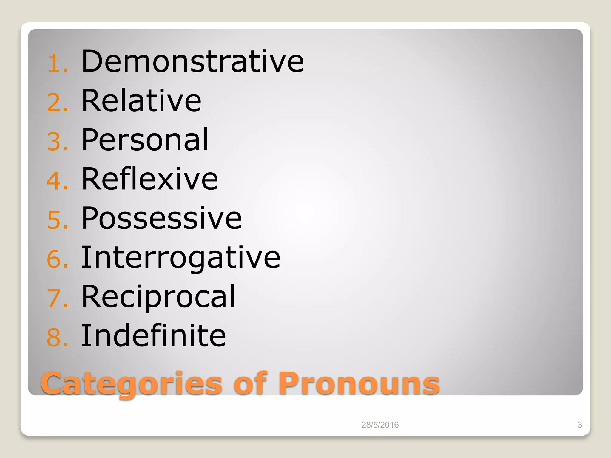 Pronoun | PDF