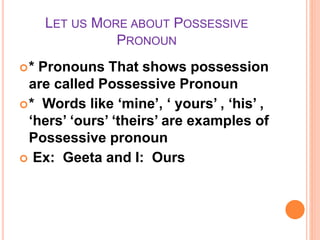 Pronoun | PPTX