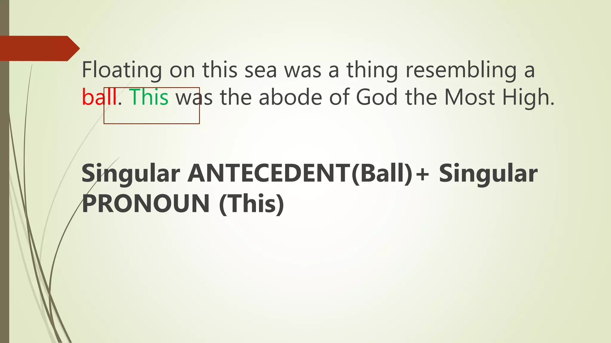 Pronoun antecedent agreement | PPTX
