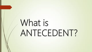 Pronoun antecedent agreement | PPT